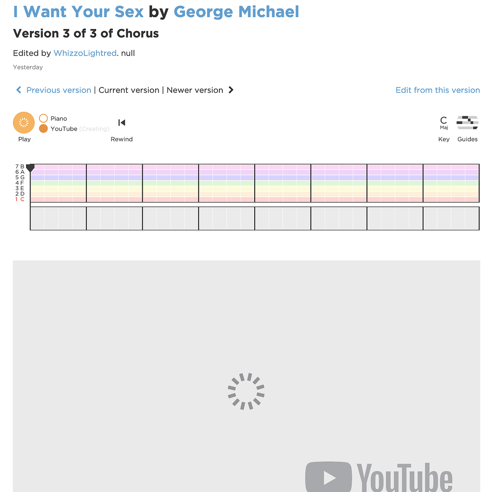 Edits not showing in edit history - bug reports - Hooktheory Forum